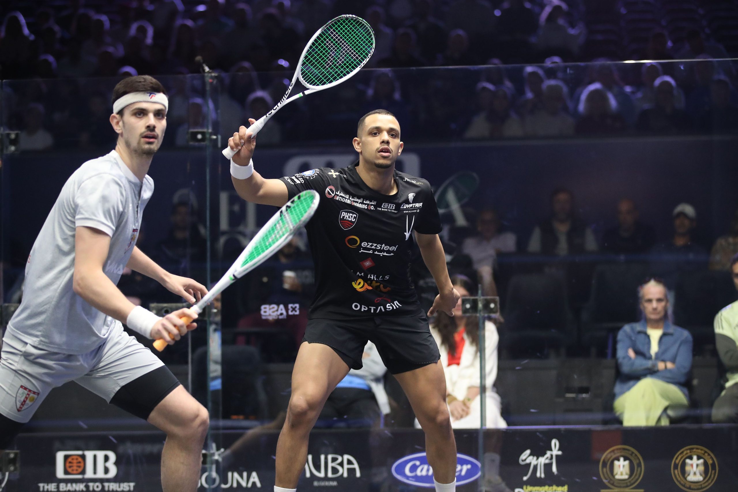 World No.1s Asal and El Hammamy overcome stern tests
